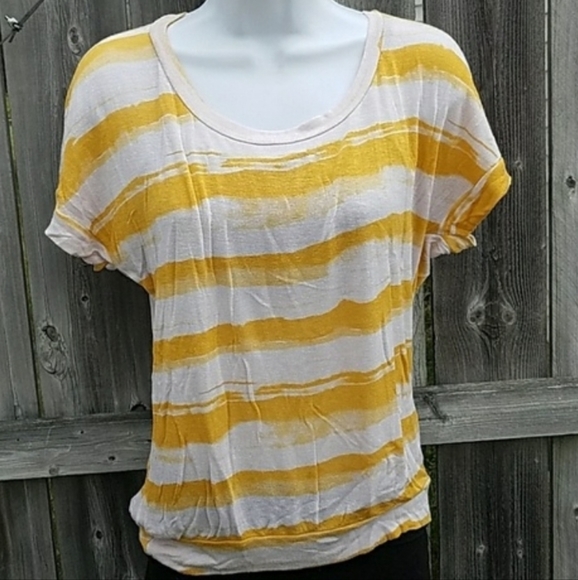 Wet Seal | Tops | Yellow Stripe Top In Yellow And White Colors By Wet ...